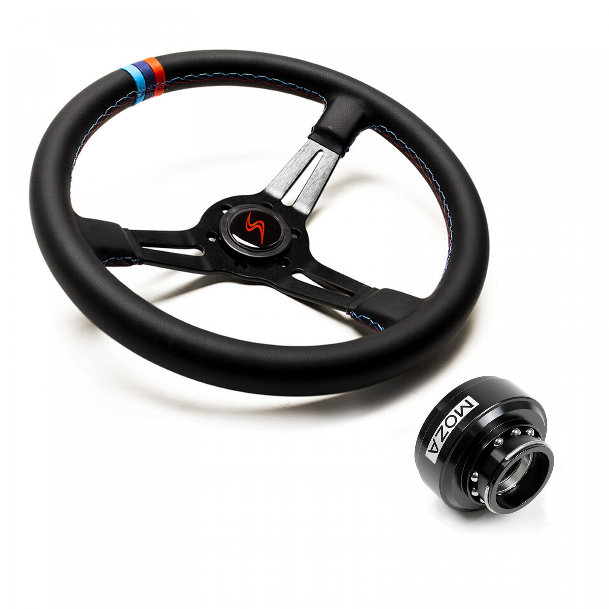 RSeat Europe SimracingBundle Driftshop Wheel 35cm "M Power V2" with ...