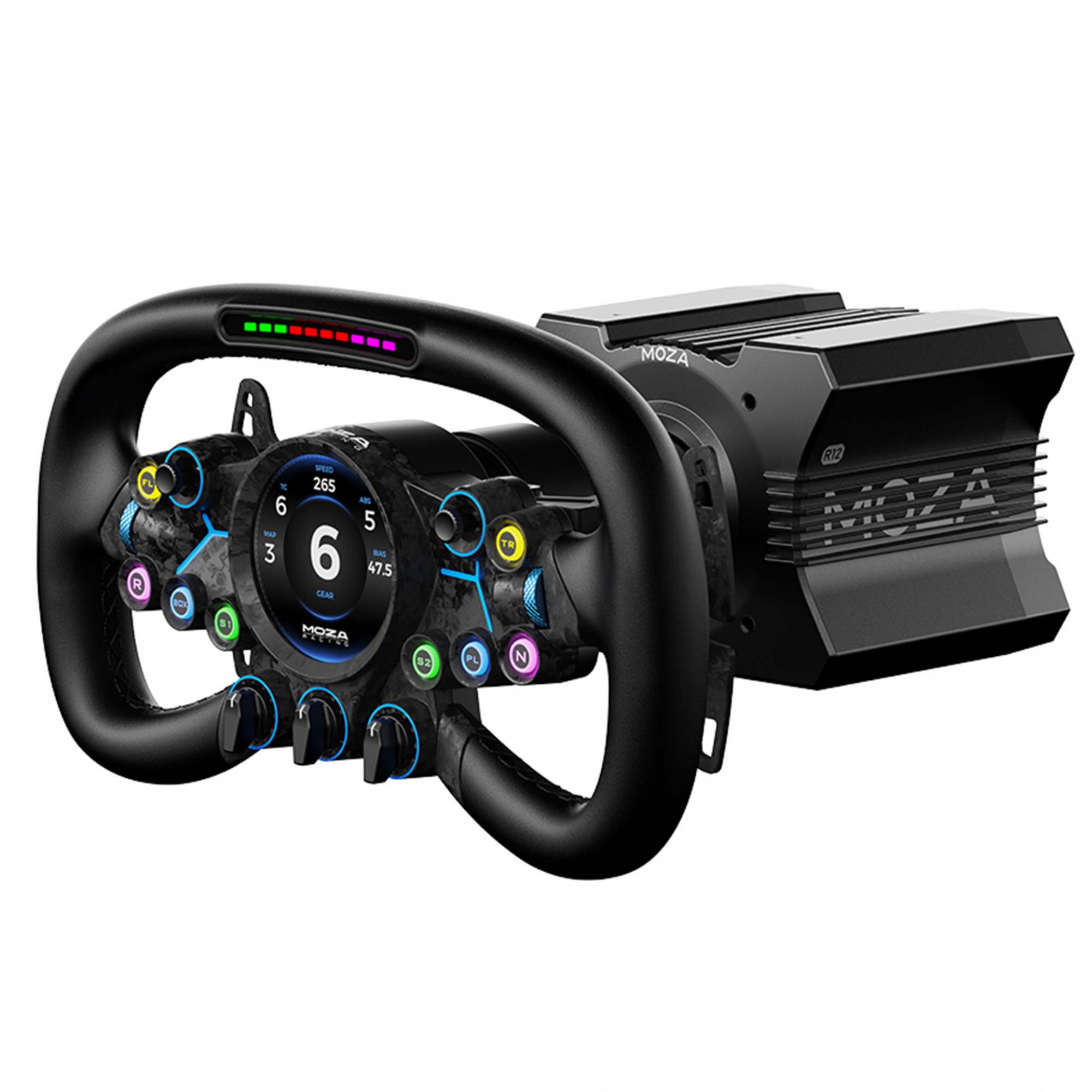 RSeat Europe SimracingMoza R12 and Vision GS Wheel Bundle - Moza R12 ...