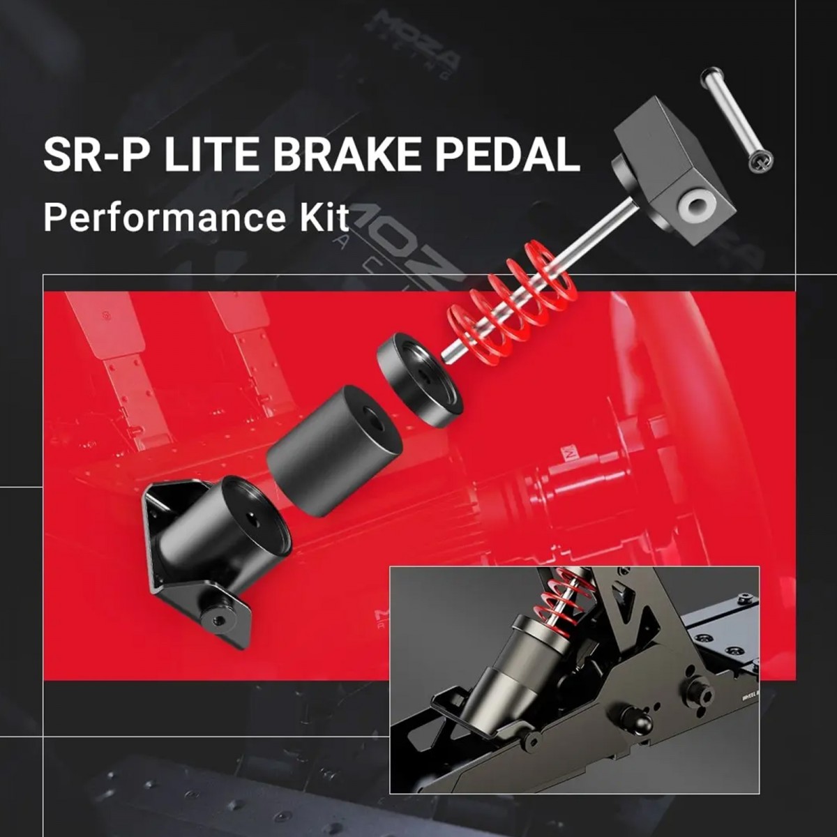 RSeat Europe SimracingMoza SR-P Lite Brake Pedal Performance Kit - MOZA ...