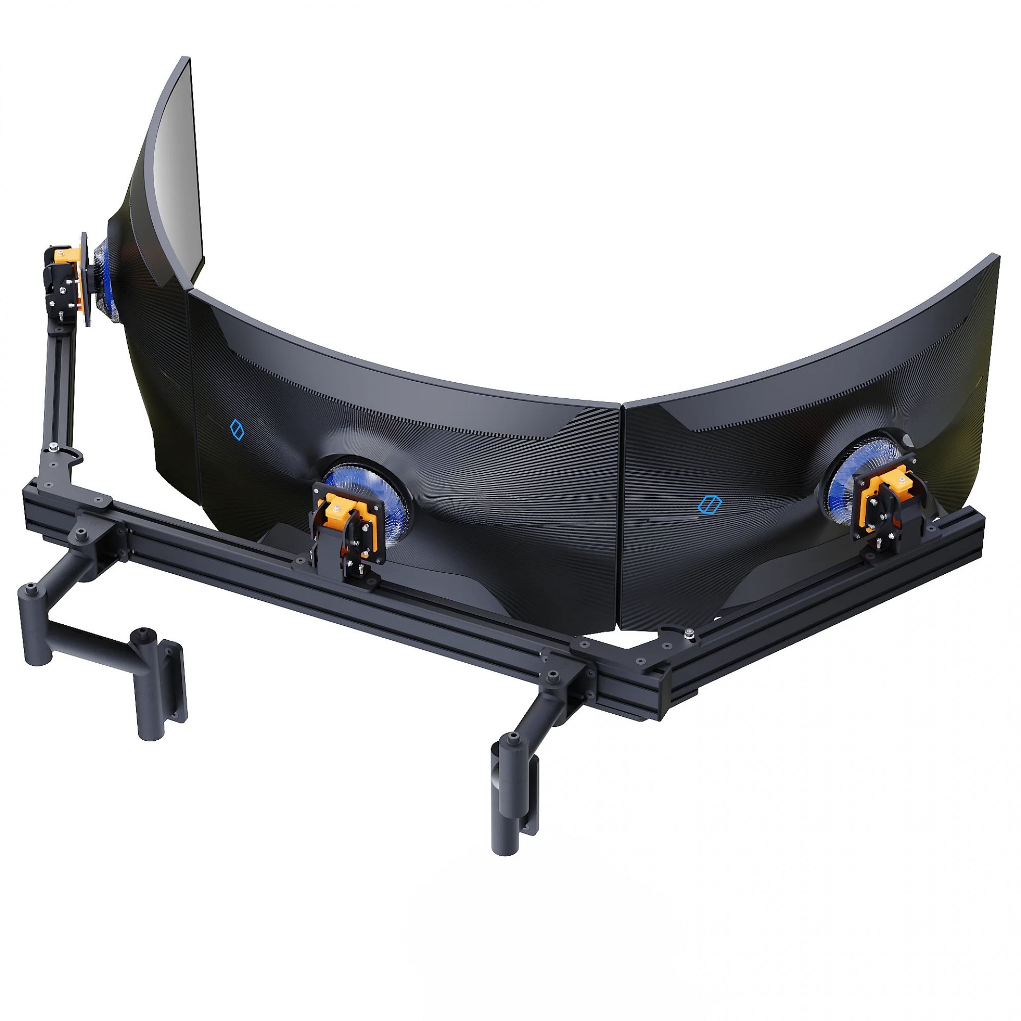 RSeat Europe SimracingA1-TX32 Triple Monitor Stand for A1 Chassis | Up ...