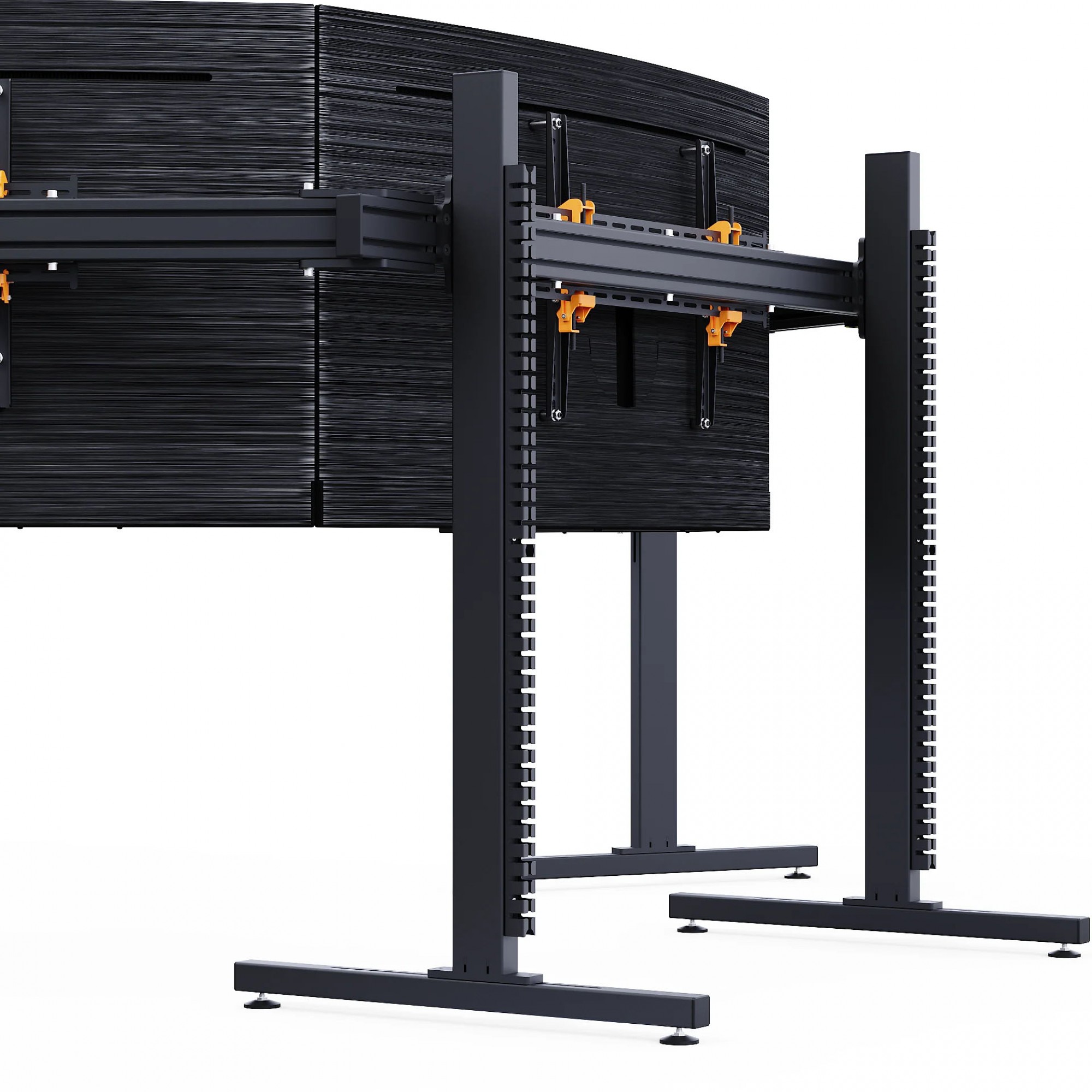 RSeat Europe SimracingTV STAND TX60 Triple TV | Up to 3 x 60inch TV MONITOR - TX43 BlackRigs and ...